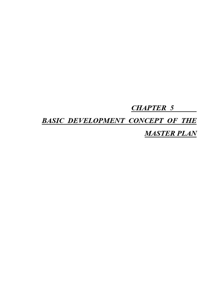Basic Development Concept of The Master Plan | PDF | Agriculture ...