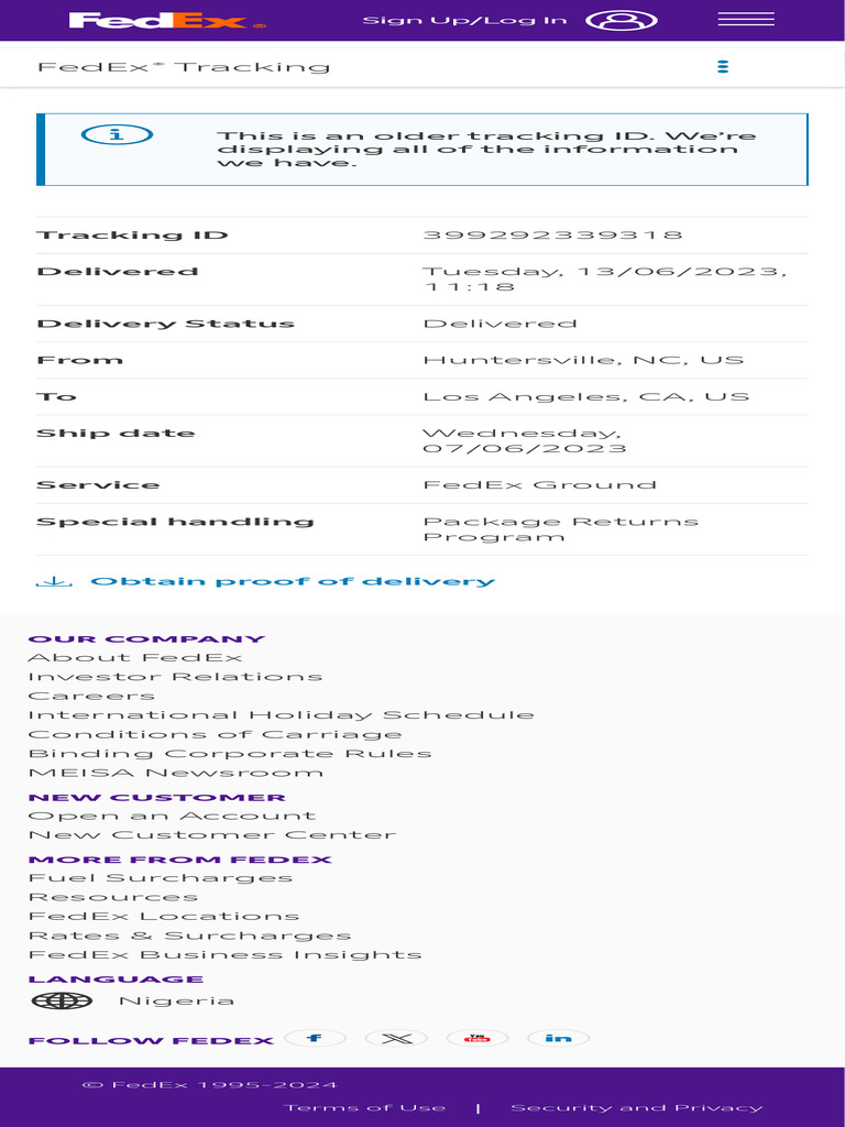 Detailed Tracking | PDF