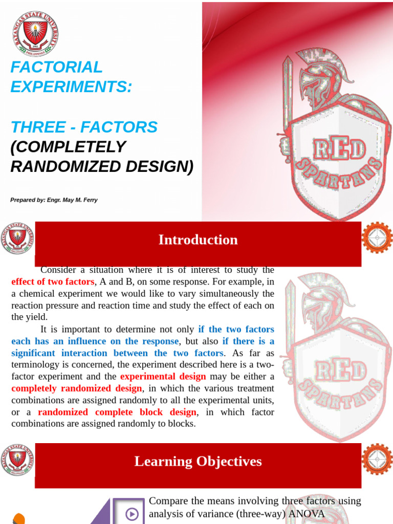 Lecture 5 - Three Factor Design of Experiments - New 3way ANOVA | PDF ...