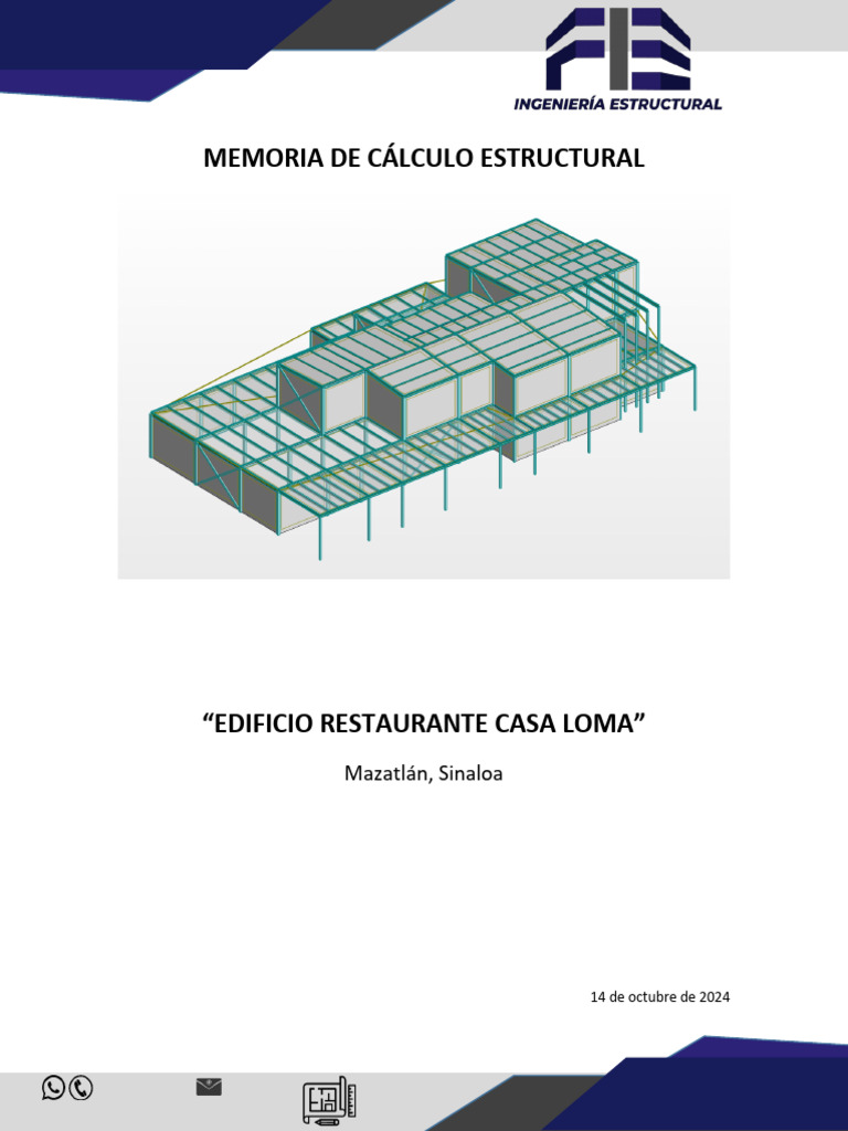 Memoria Estructural Edificio Restaurante | PDF | Diseño | Ingeniería estructural