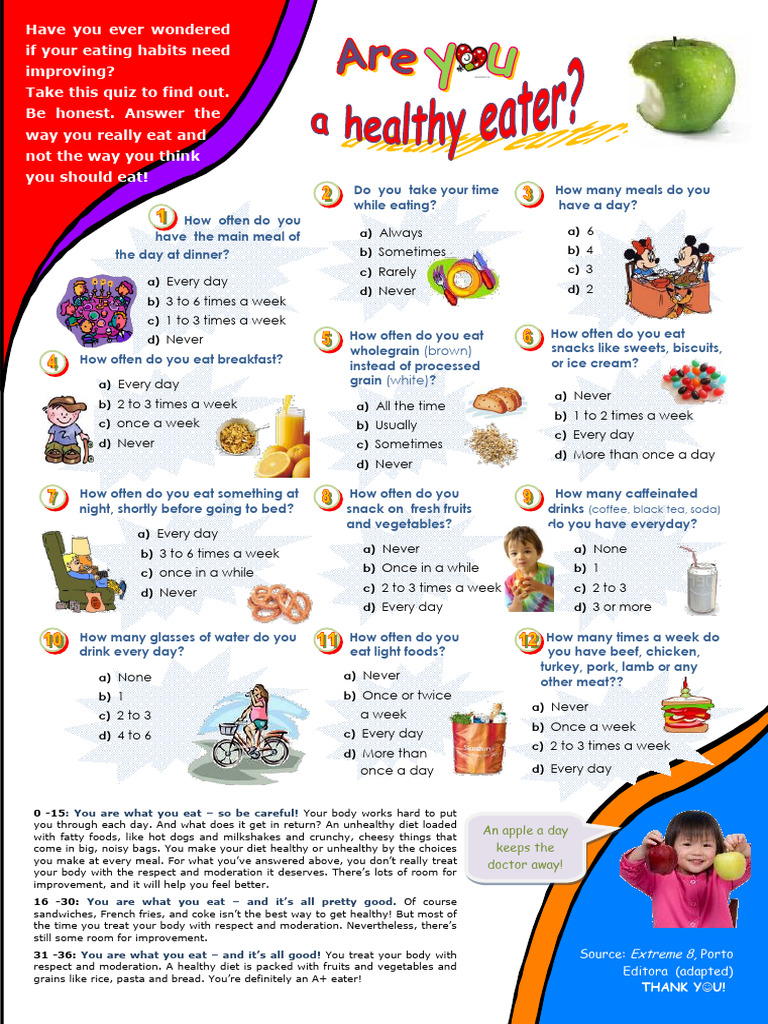 Survey+ +Are+You+a+Healthy+Eater 2 | PDF | Meal | Asian Cuisine