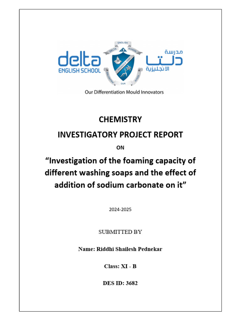 Chemistry ASD1 | PDF