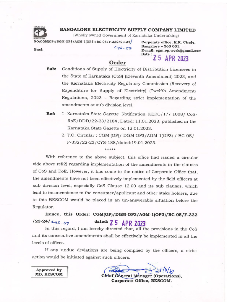 (CoS) (Eleventh Amendment) and (Twelfth Amendment) Strict ...