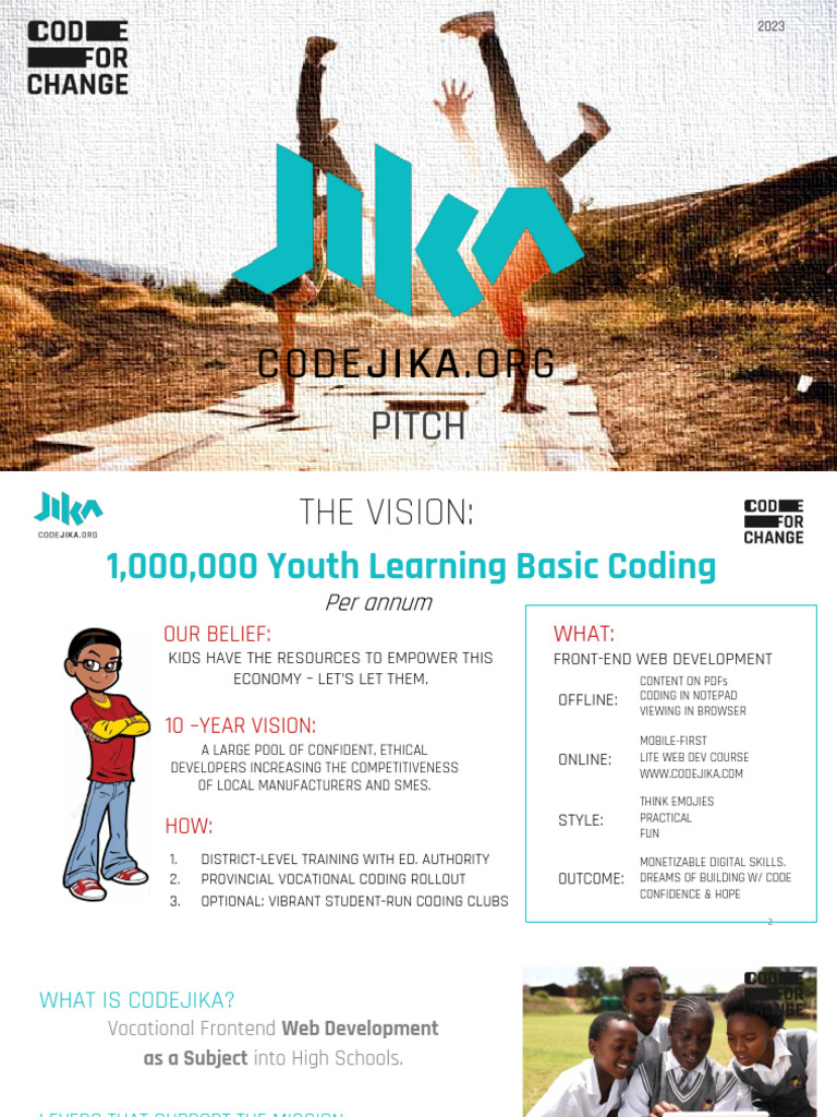 CodeJIKA - Com Pitch Subject v2 | PDF | Career & Growth | Business