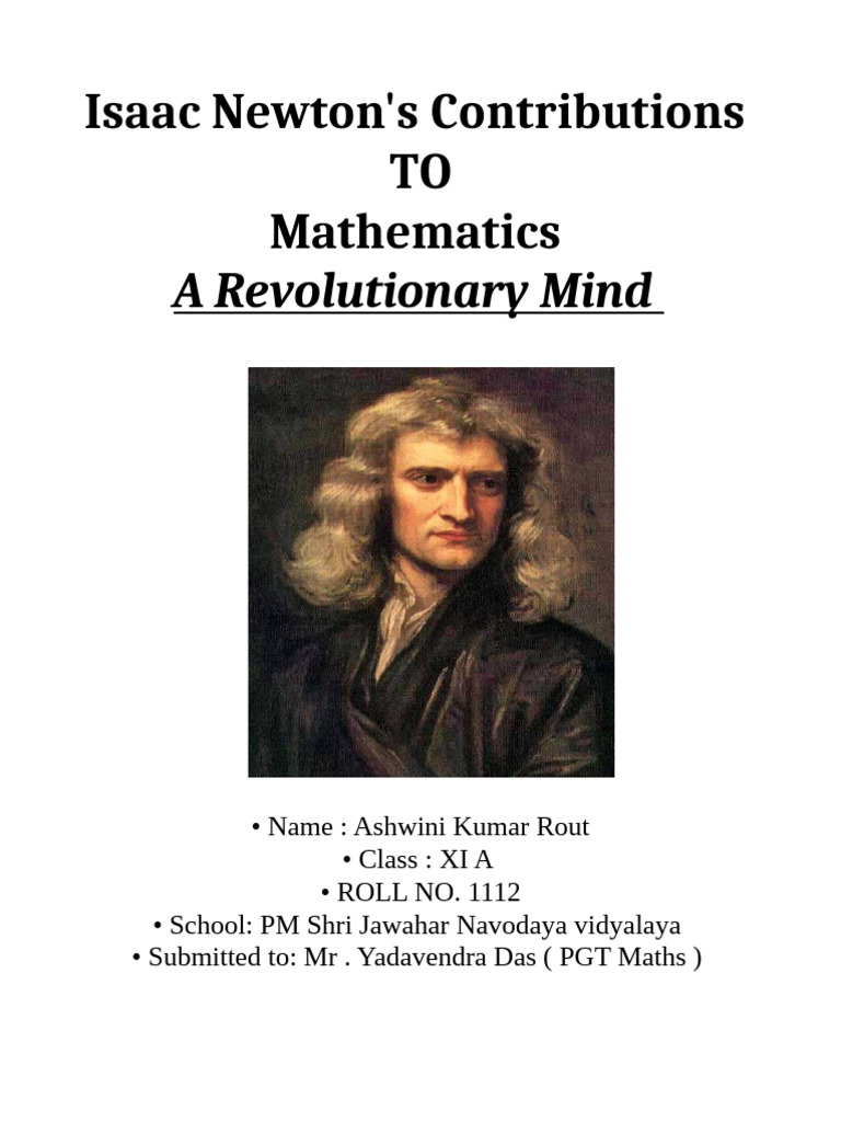 Issac 2 | PDF | Isaac Newton | Function (Mathematics)