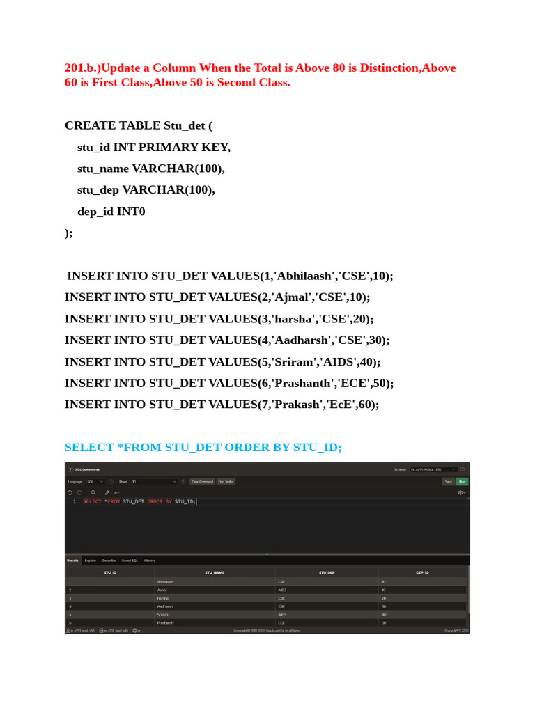 Assig-21 (User Defined Records Two Tables) | PDF