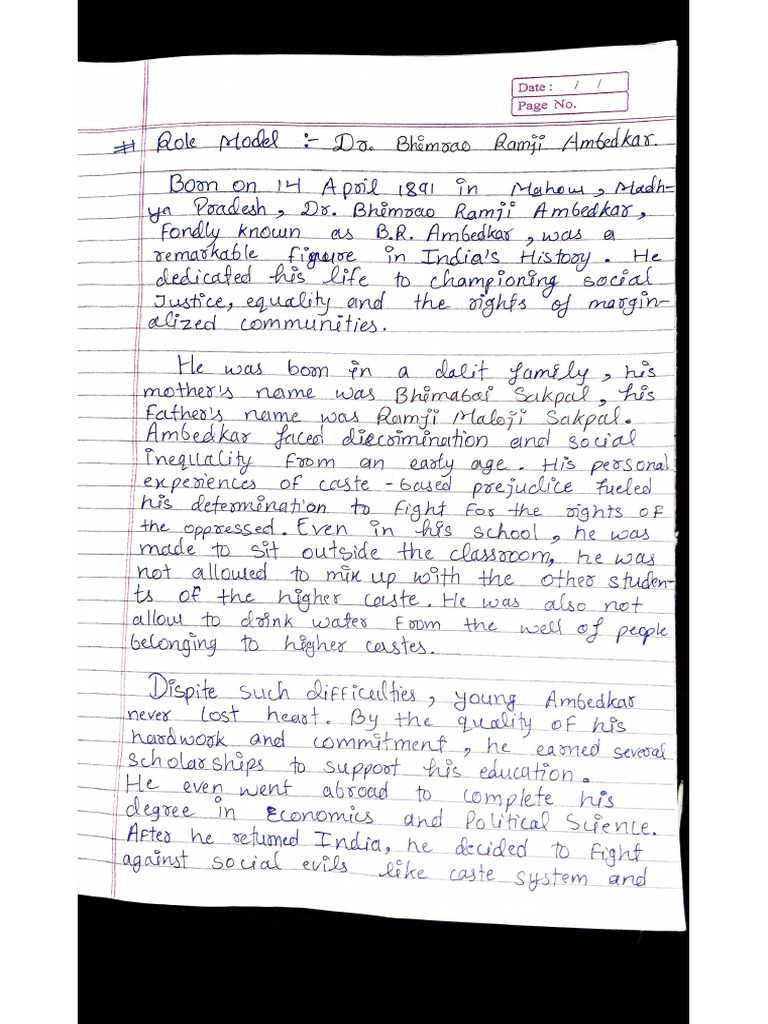 ESSAY On Role Model | PDF