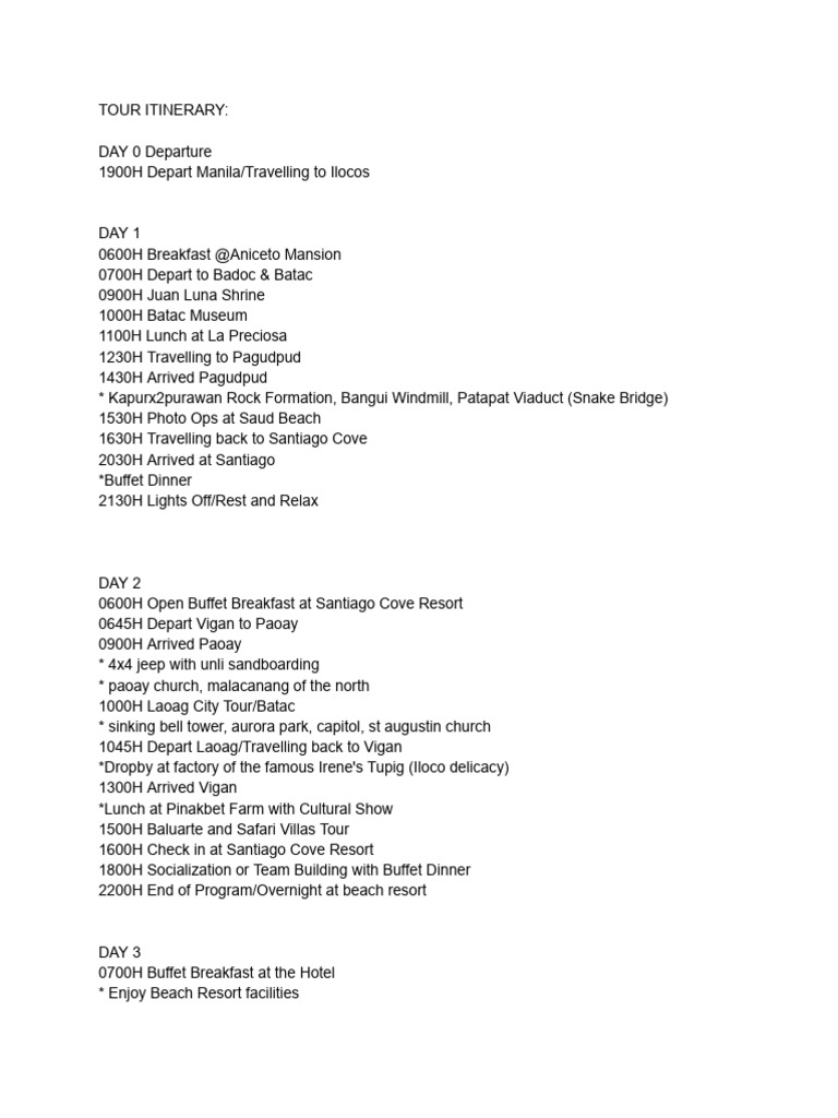 Team Building Itinerary and Activities | PDF | Feeling | Self Esteem