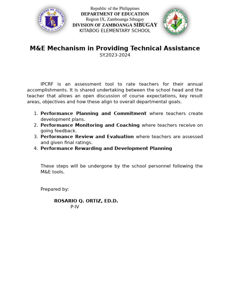 M&E Tool | PDF