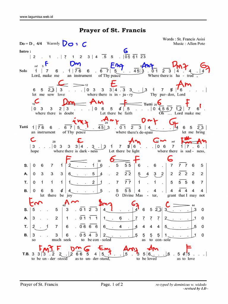 Prayer of ST Francis | PDF