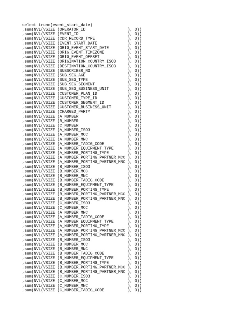 Analisis de Espacio CDR - Voice | PDF