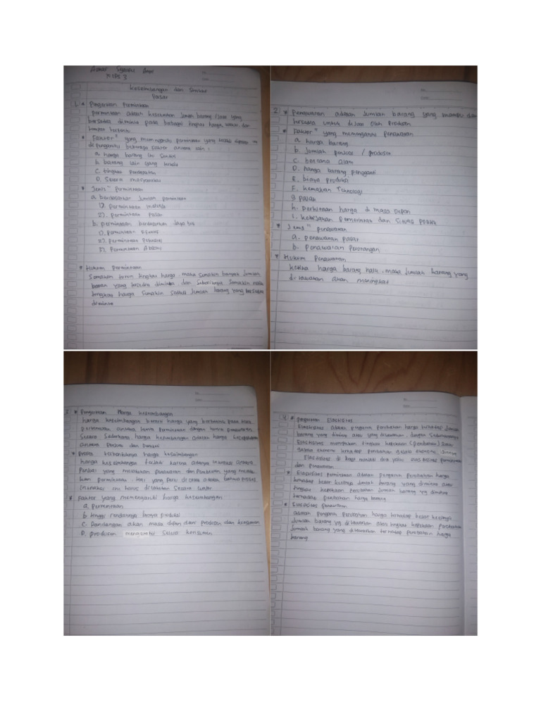 Keseimbangan Dan Struktur Pasar, Azhar X Ips 3 | PDF