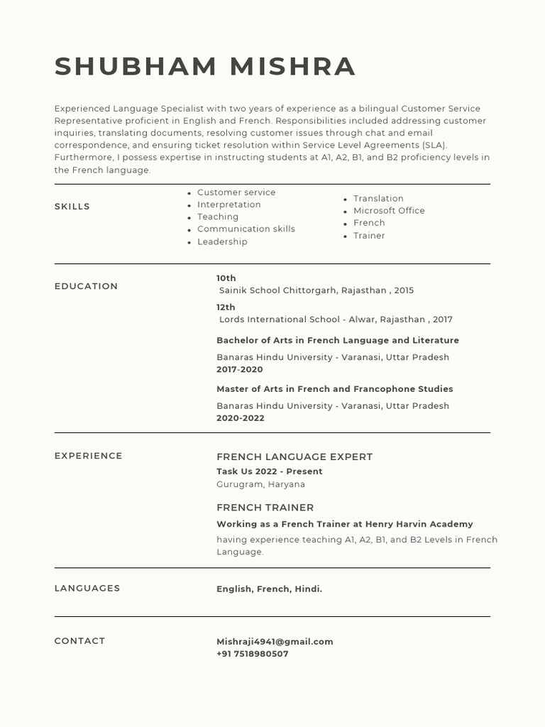 CV Shubham Updated | PDF