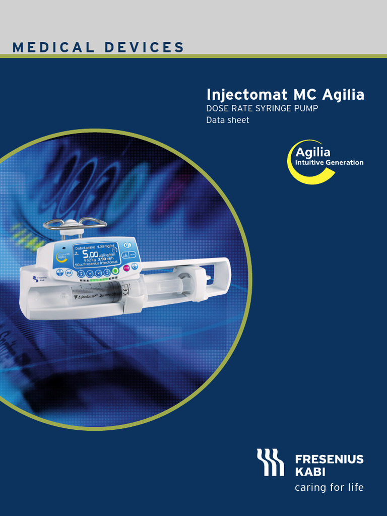 Agilia Injectomat MC Data Sheet簡介 | PDF | Intravenous Therapy | Syringe