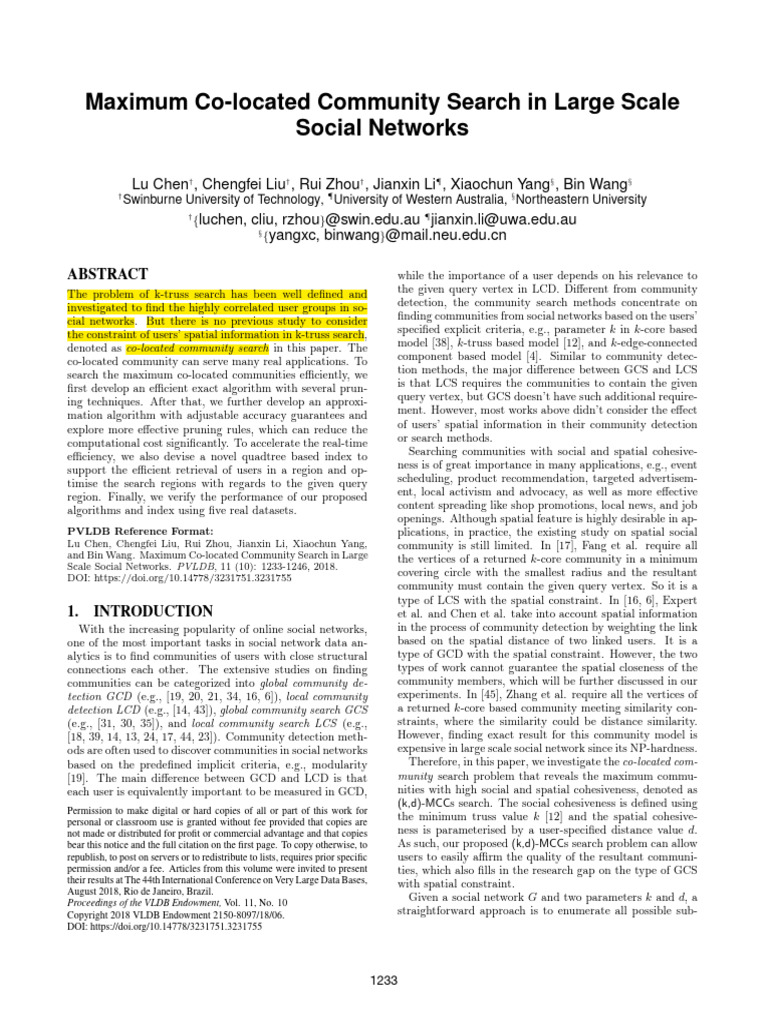 Chen 等 - 2018 - Maximum co-located community search in large scale ...