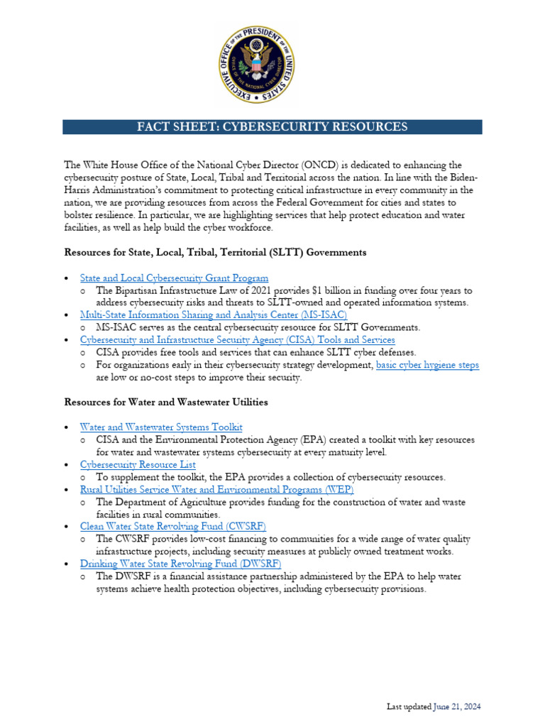 State and Local Cyber Fact Sheet | PDF | Computer Security | Security
