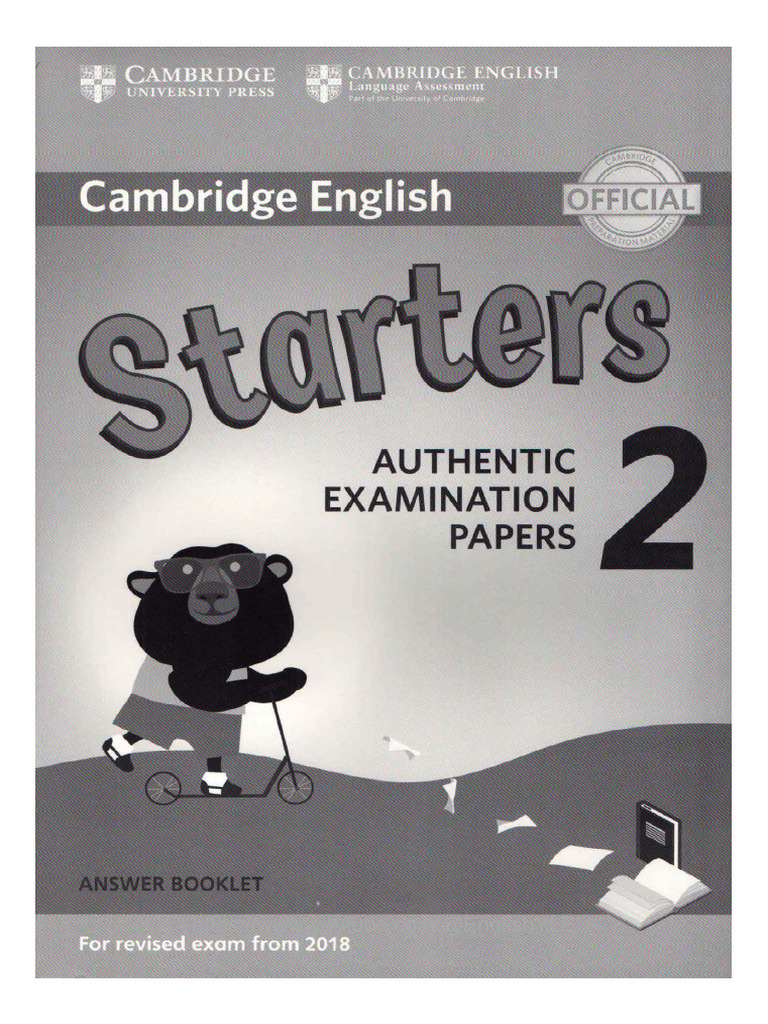 Answer Booklet - Starters 2 - 2018 | PDF