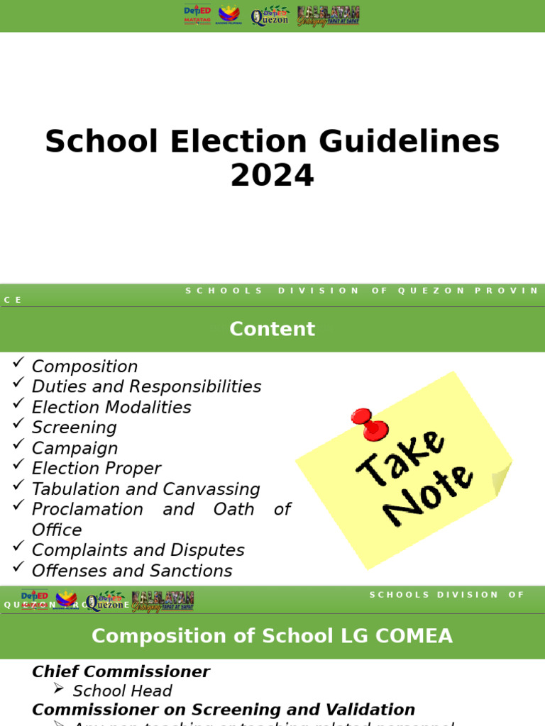 School Election Guidelines 2024 | PDF | Elections | Voting