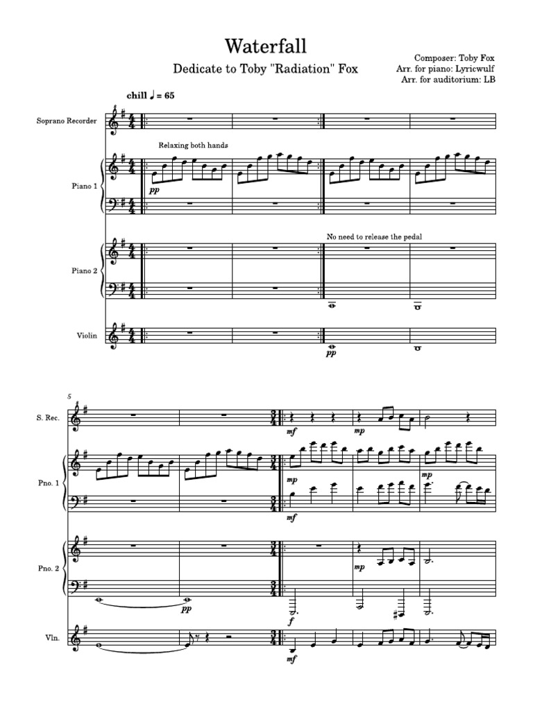 Waterfall Toby Fox | PDF