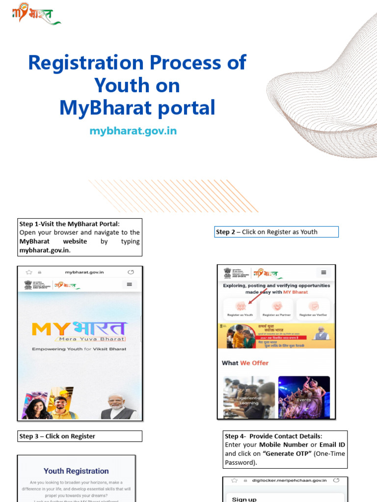 MyBharat Youth Registration Guide | PDF | Business | Law