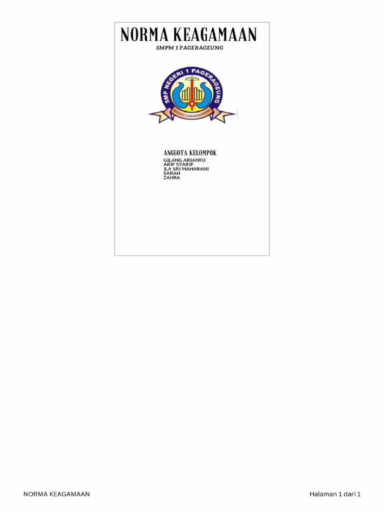 Norma Keagamaan - 20241107 - 123412 - 0000 | PDF