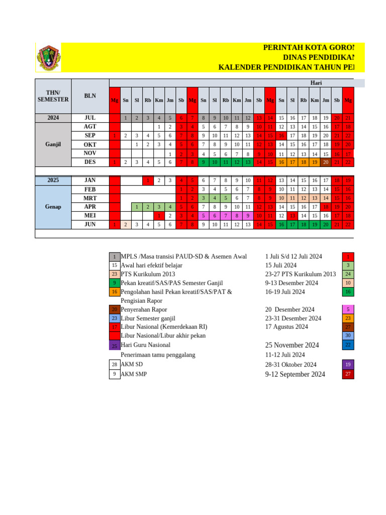 Kalender Pendidikan | PDF