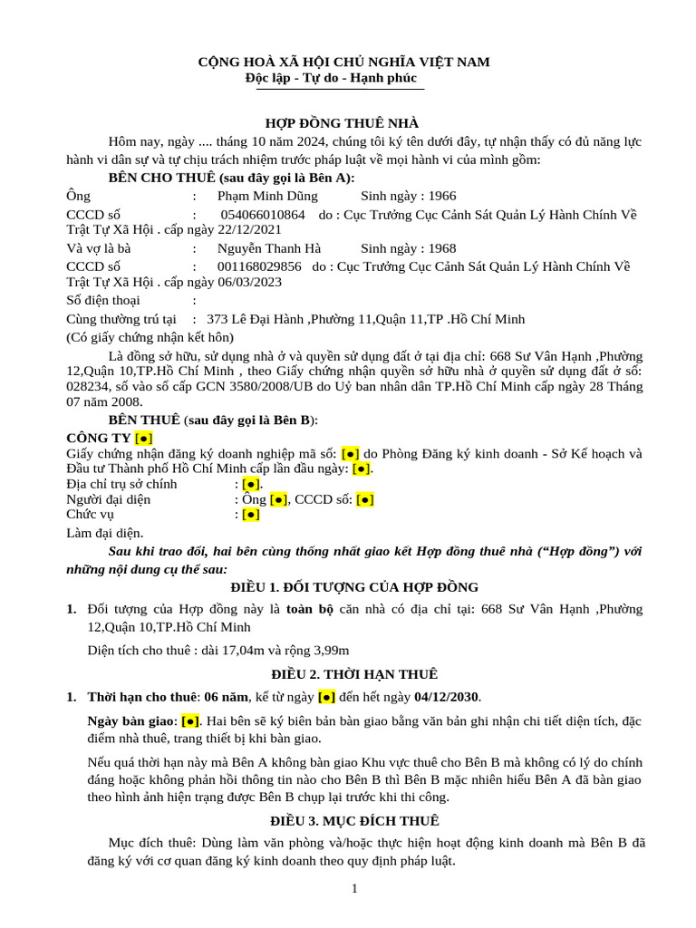 Mau HĐTMB (Tieu Chuan) | PDF