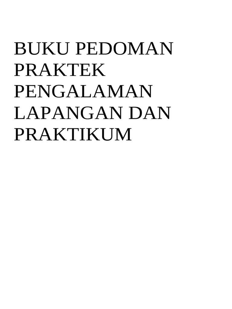 BUKU PEDOMAN PPL & Praktikum Rev2024 | PDF | Karier & Perkembangan
