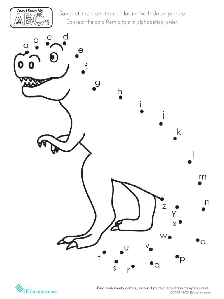 Connect The Dots Alphabet | PDF