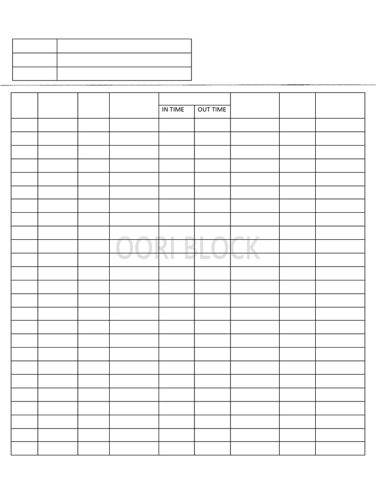 Oori Block Library Slip PDF | PDF