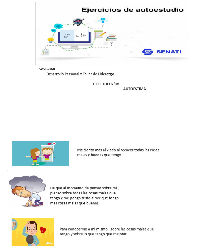 Tarea U6 DESARROLLO | PDF | Relaciones personales, crianza y desarrollo personal