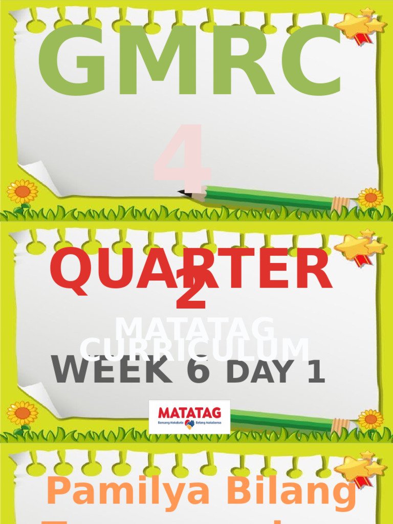 GMRC G4 Q2 W6 | PDF