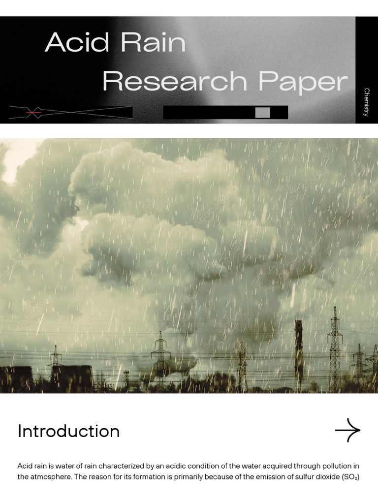 Research Paper Acid Rain | PDF | N Ox | Soil