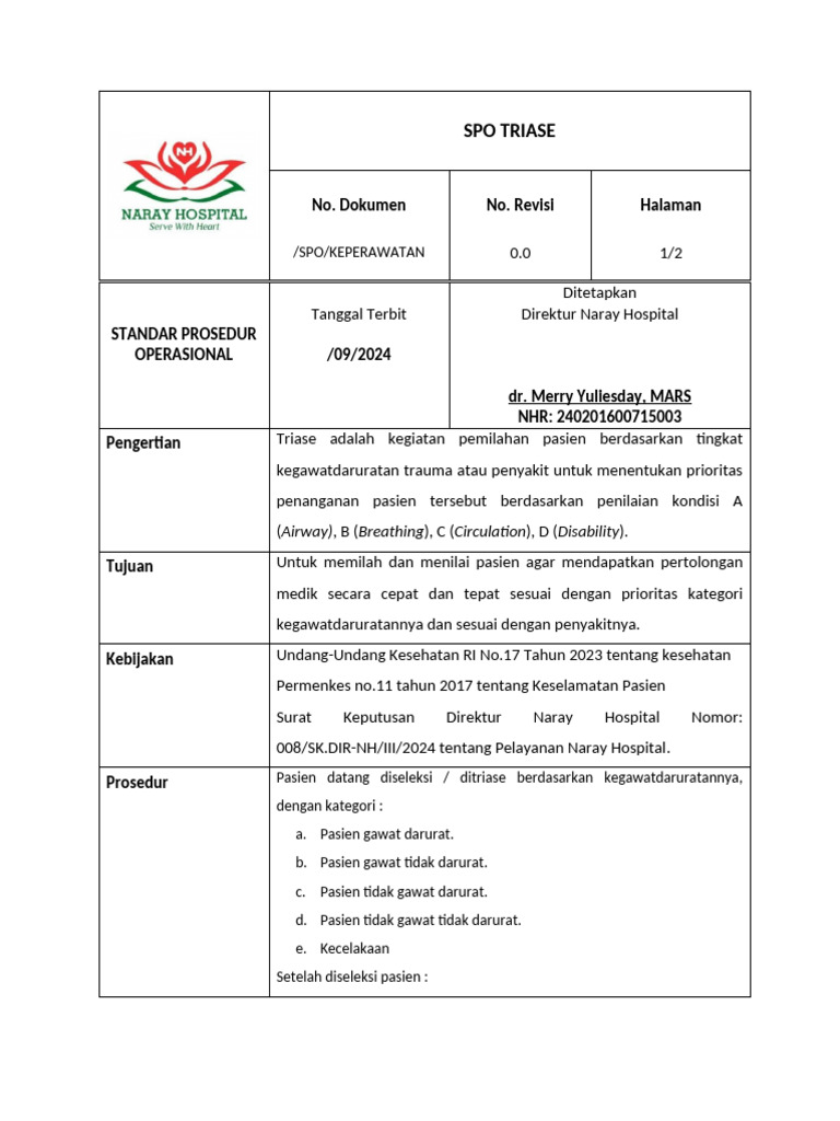 Spo Triage Fix | PDF