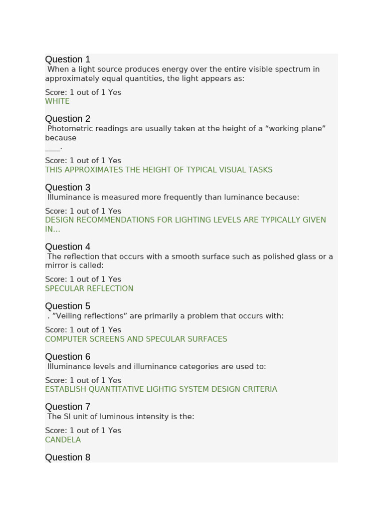 Bu3 - Physics of Lighting | PDF | Art | Science & Mathematics