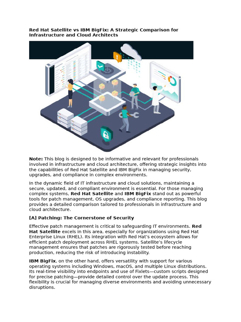 Satellite Vs Bigfix Blog | PDF | Computing