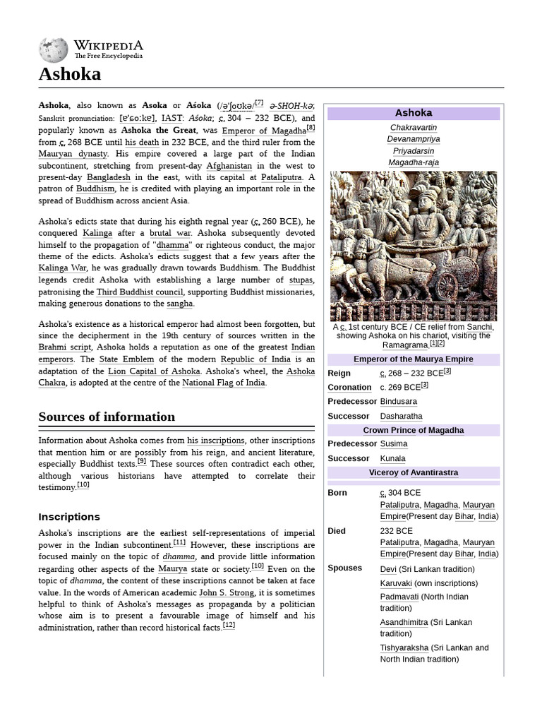 Ashoka | PDF | Ashoka