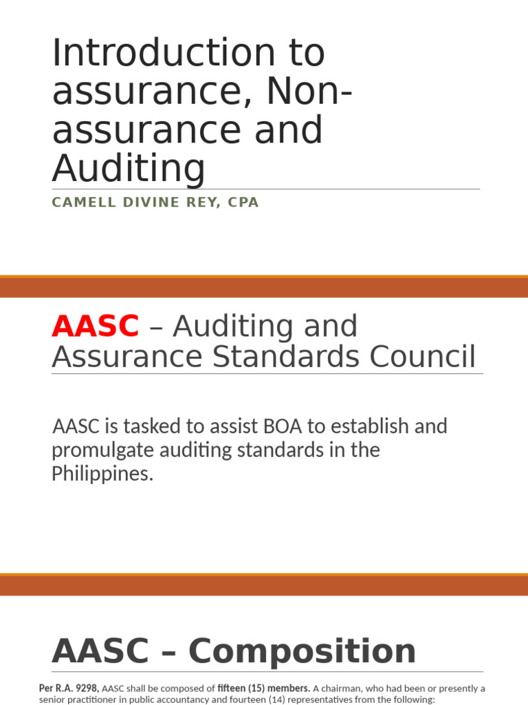 Assurance vs. Non-Assurance Services | PDF | Audit | Financial Audit