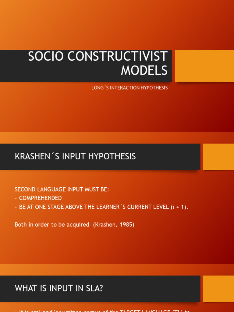 Socio Constructivist Models-1 | PDF | Second Language Acquisition | Learning