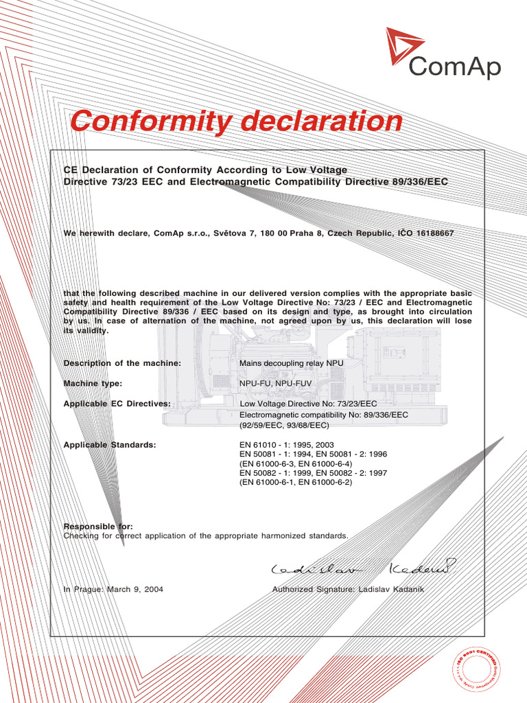 NPU Conformity Declaration | PDF