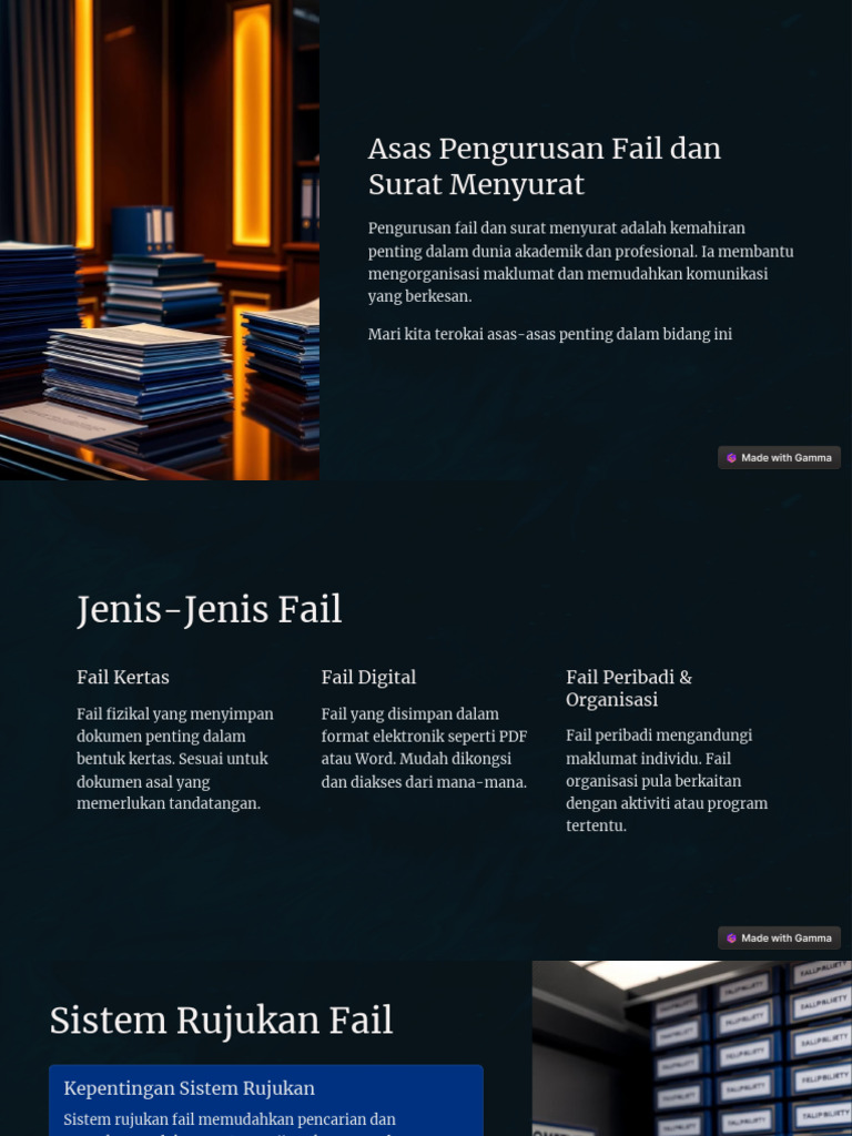 Asas Pengurusan Fail Dan Surat Menyurat | PDF