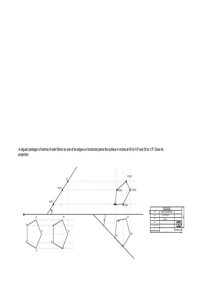 PENTAGON Autocad | PDF