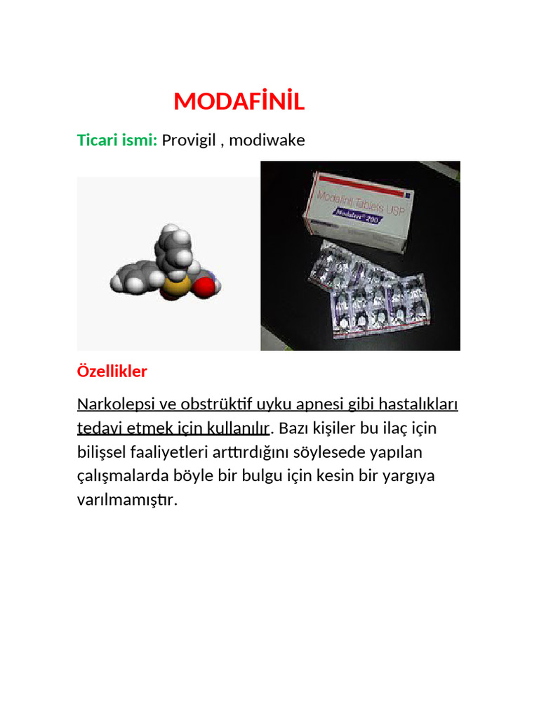 Modafinil | PDF