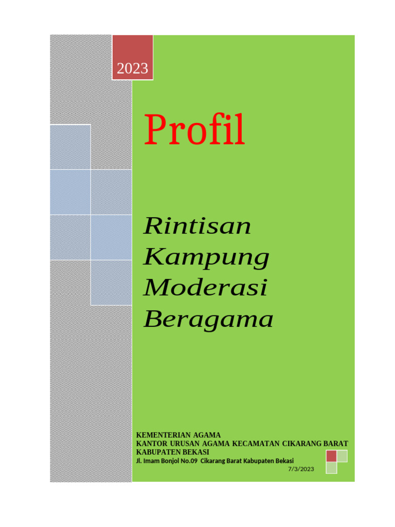 Profil KMB Kua Cikarang Barat | PDF