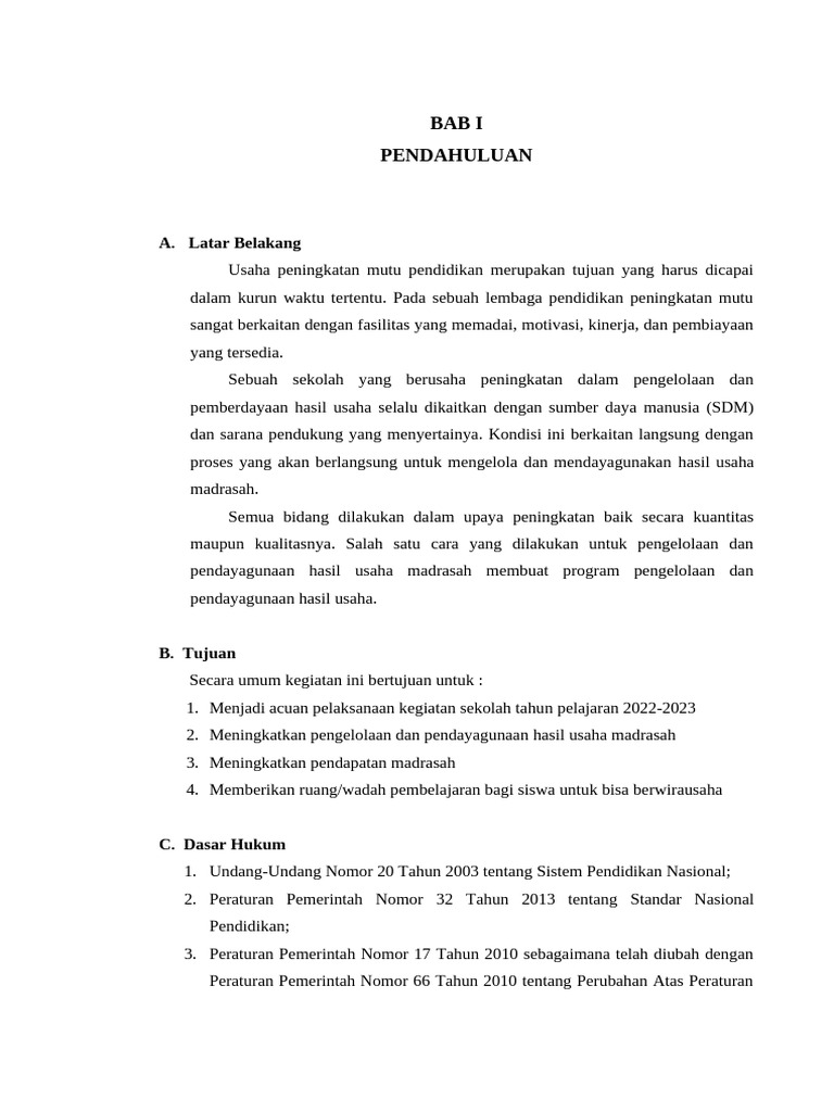 Program Pengelolaan Dan Pendayagunaan Hasil Usaha | PDF