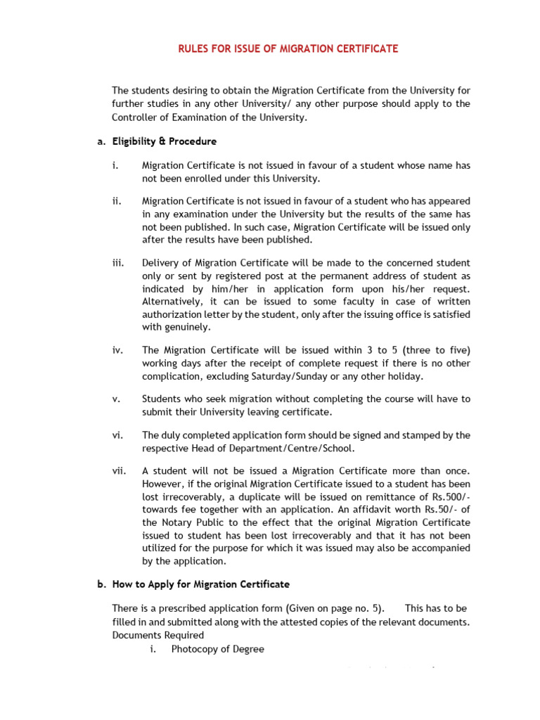 Final Degree Migration Rules | PDF | Notary Public