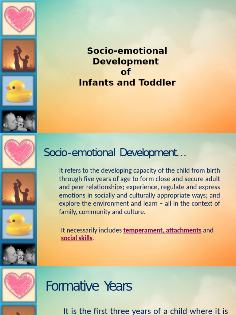 Socio Emotional Development of Infants and Toddlers 1 | PDF ...