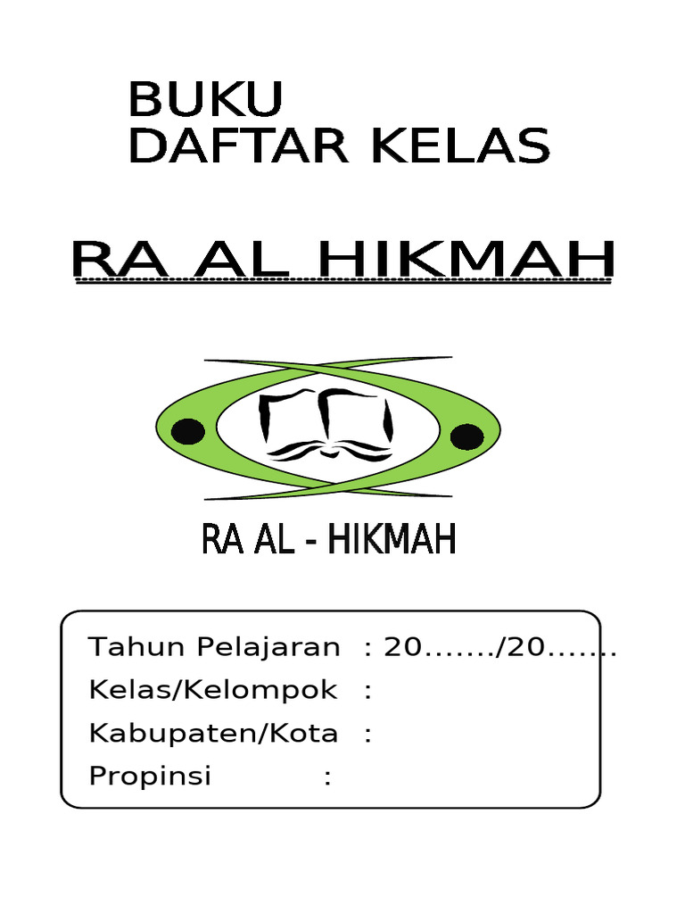 Cover Buku Daftar Kelas | PDF