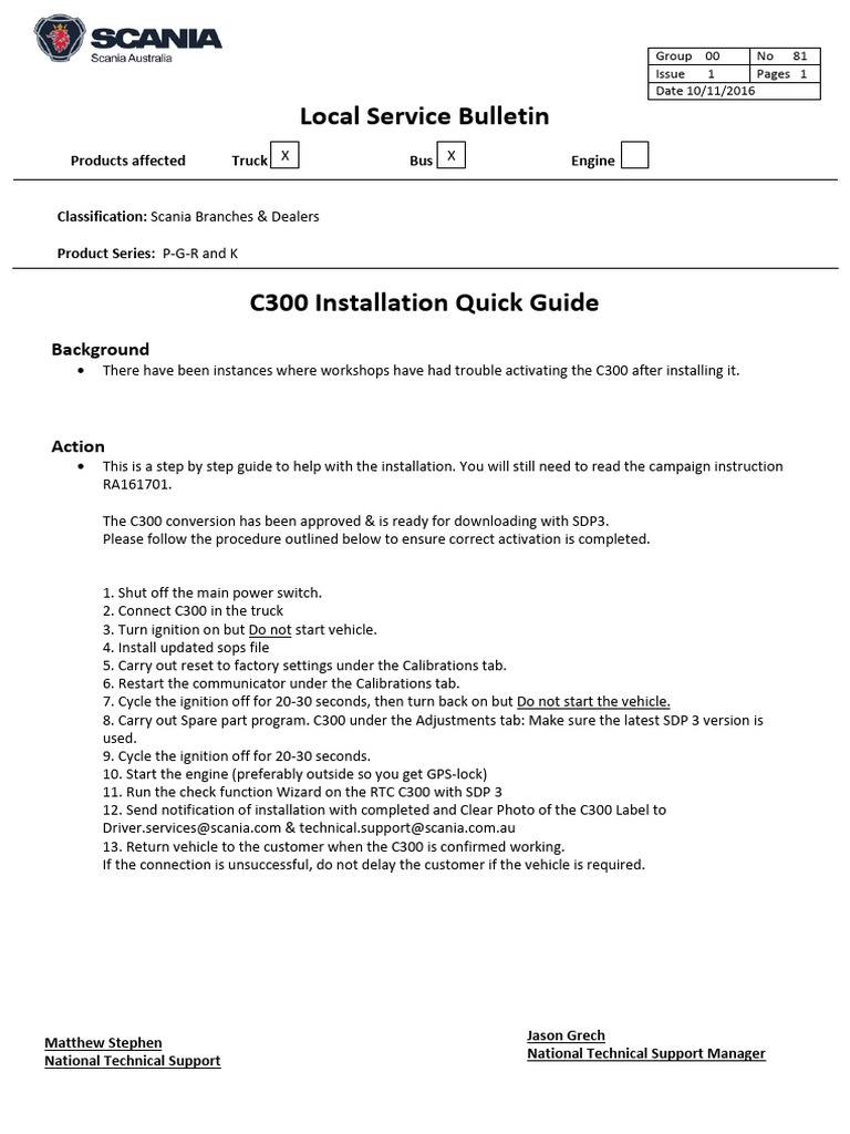 SBg00n81 C300 Installation Quick Guide | PDF | Technology & Engineering