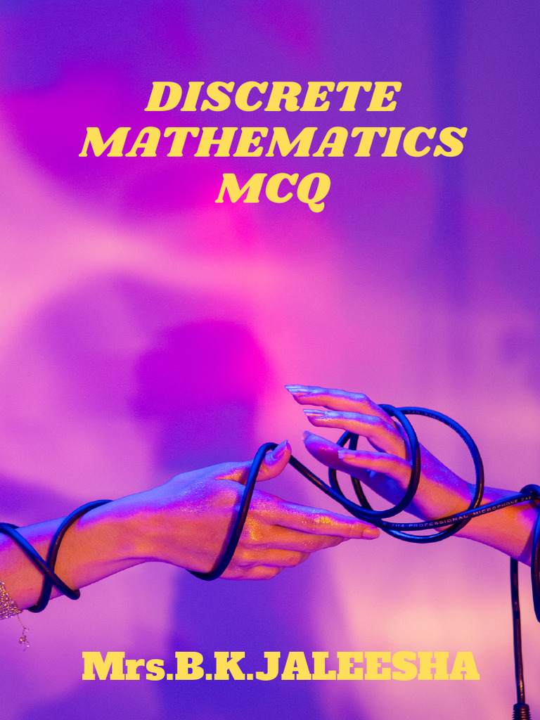 MCQ On Discrete Mathematics | PDF | Set (Mathematics) | Mathematical Proof